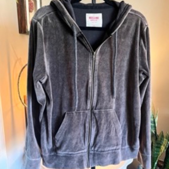 Mossimo Supply Co. | Tops | Mossimo Supply Co Zipup Velour Hoodie ...